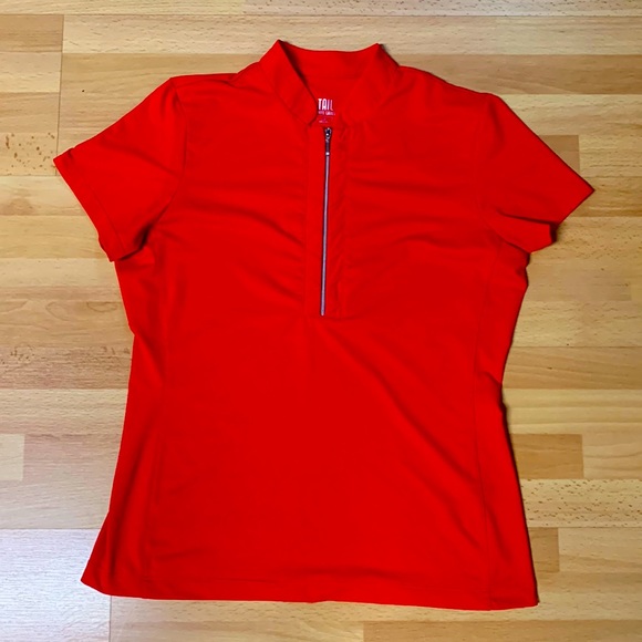 Tail | Tops | Tail Activewear Bright Red Top Like New Size Small | Poshmark